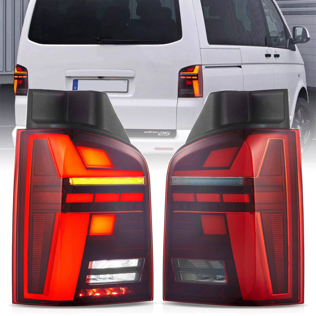 Vland LED Tail Lights for 2010-2014 VW Transporter T5 Multivan Caravel ...