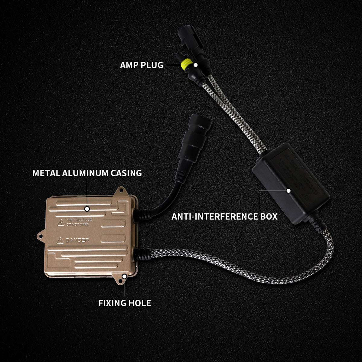 VLAND 2PCs D2H Xenon Headlight Bulbs Conversion HID KIT with Ballast 1 — VLAND Factory