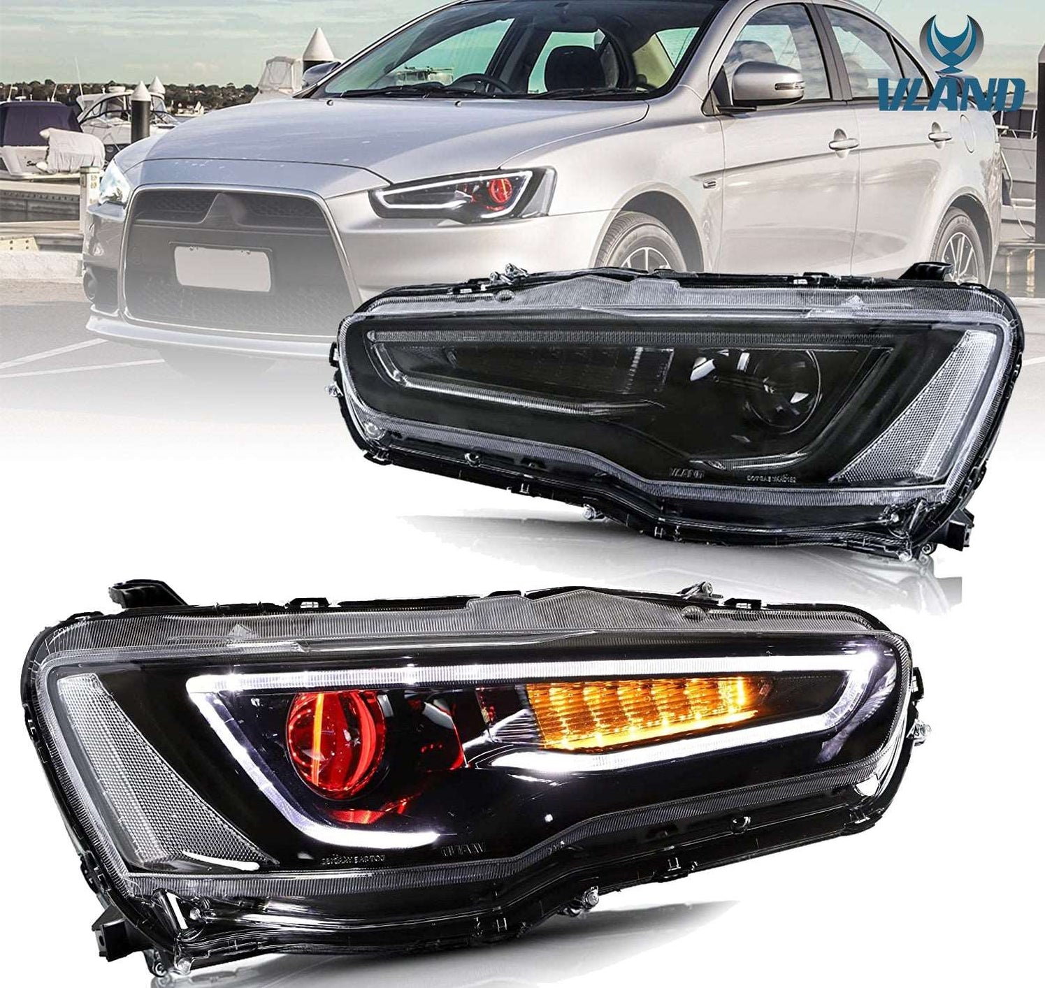 Headlight Assemblies For 2010 Mitsubishi Lancer Headlight Assembly ...