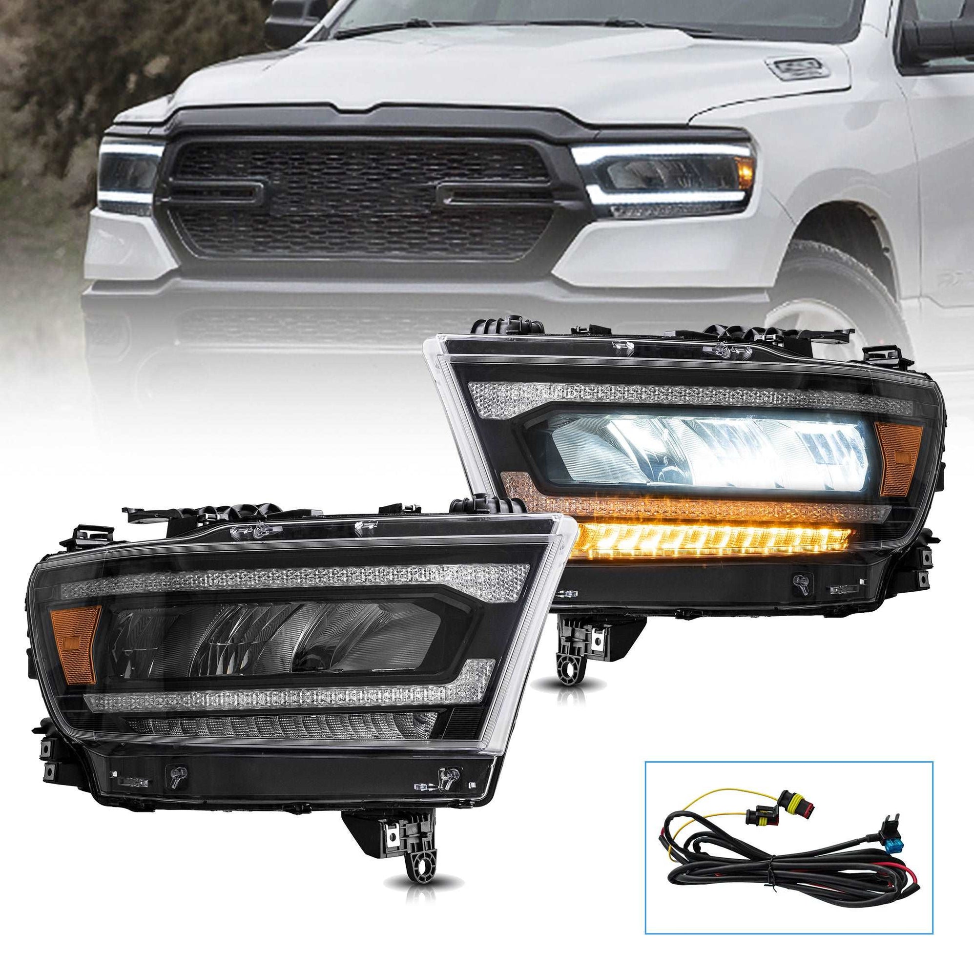 Ram 1500 2019-2024 Full LED Headlights - VLAND — VLAND Factory