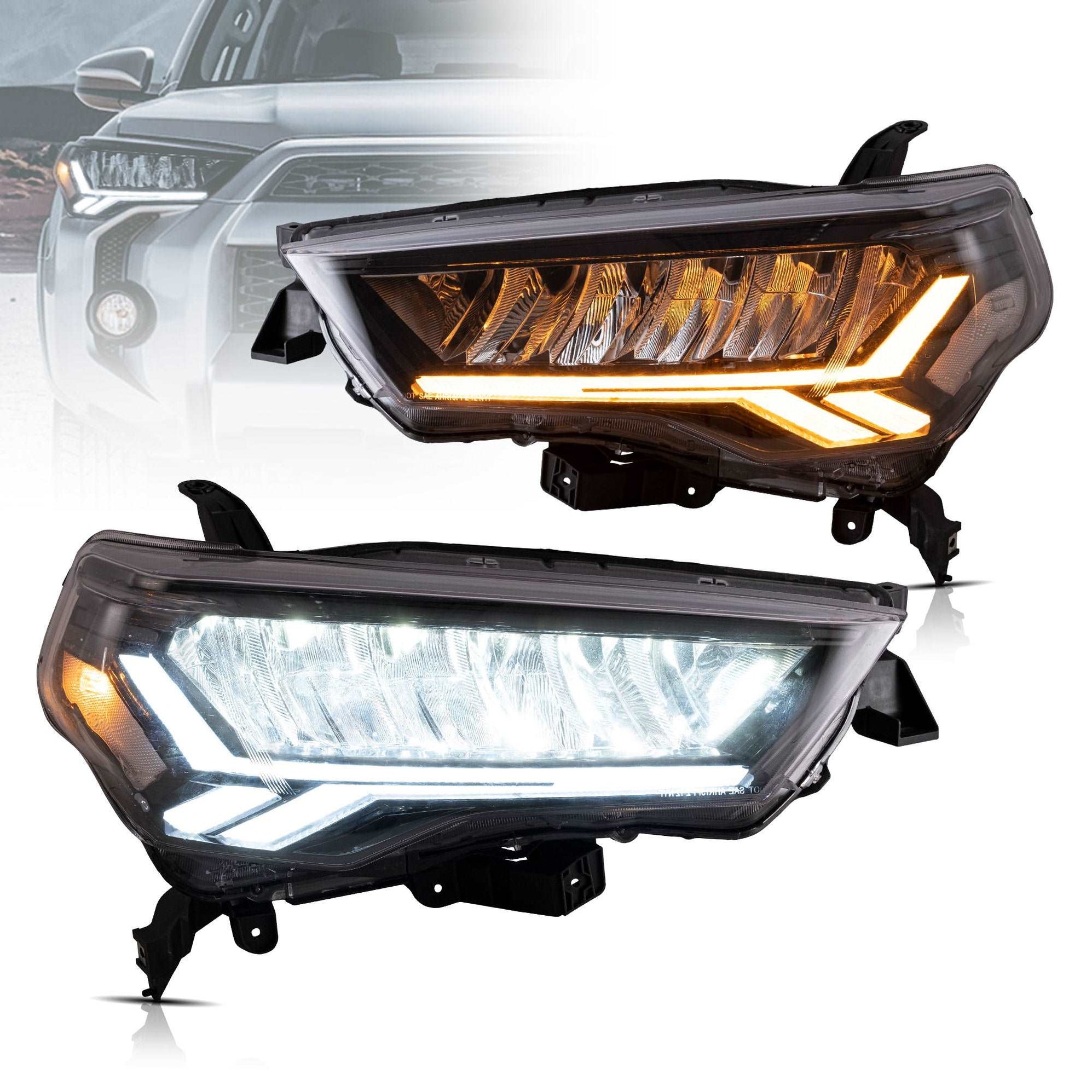 14-23 Toyota 4Runner VLAND Full LED Headlights with Dynamic DRL — VLAND ...