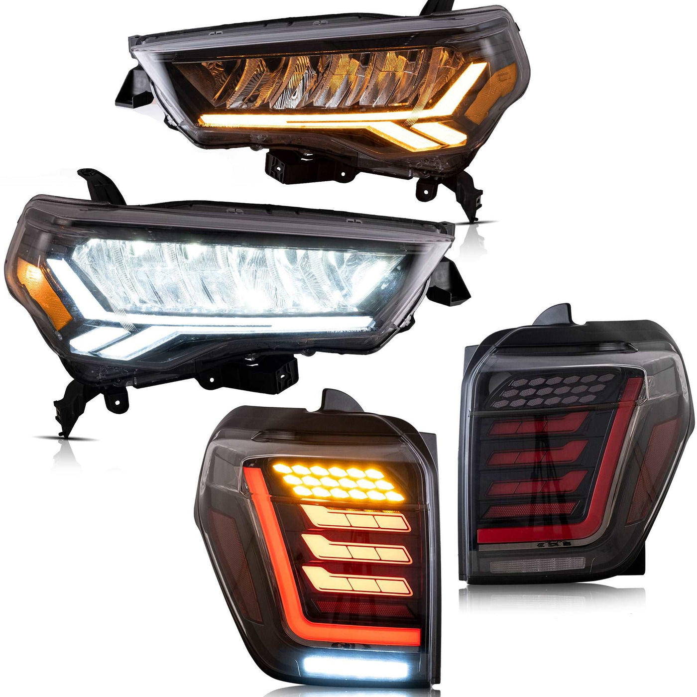 14-23 Toyota 4Runner 5th Gen VLAND Full LED Headlights & Tail Lights ...