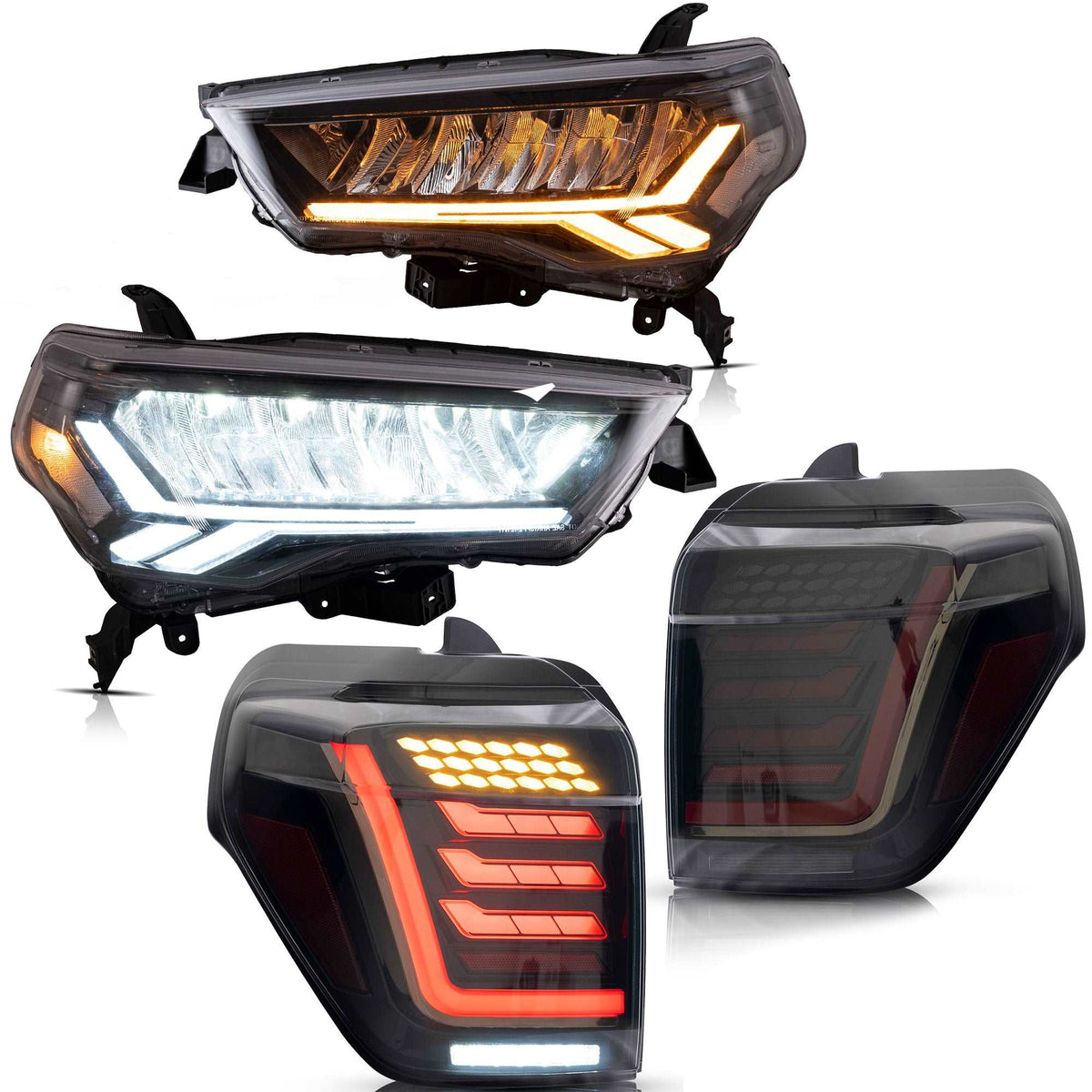 14-23 Toyota 4Runner 5th Gen VLAND Full LED Headlights & Tail Lights ...