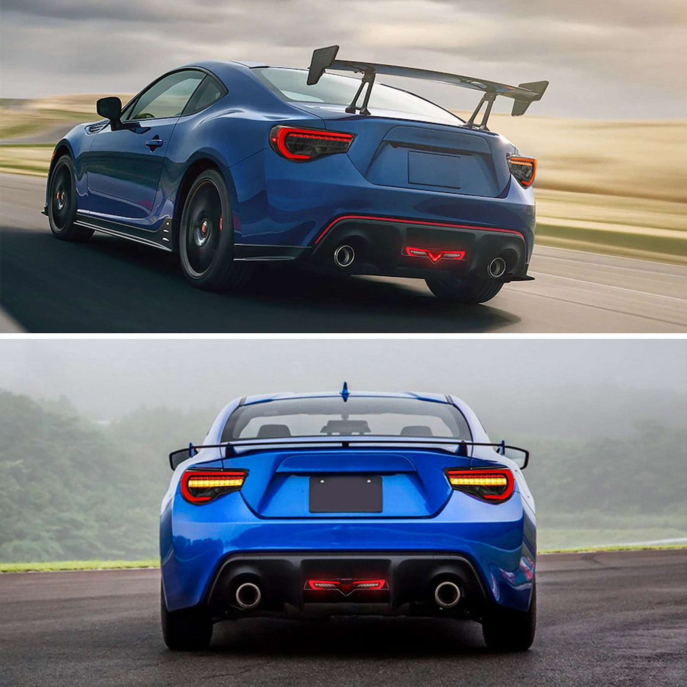 Home VLAND Full LED Rear Bumper Light Tail Lights For Toyota 86 GT86 ...