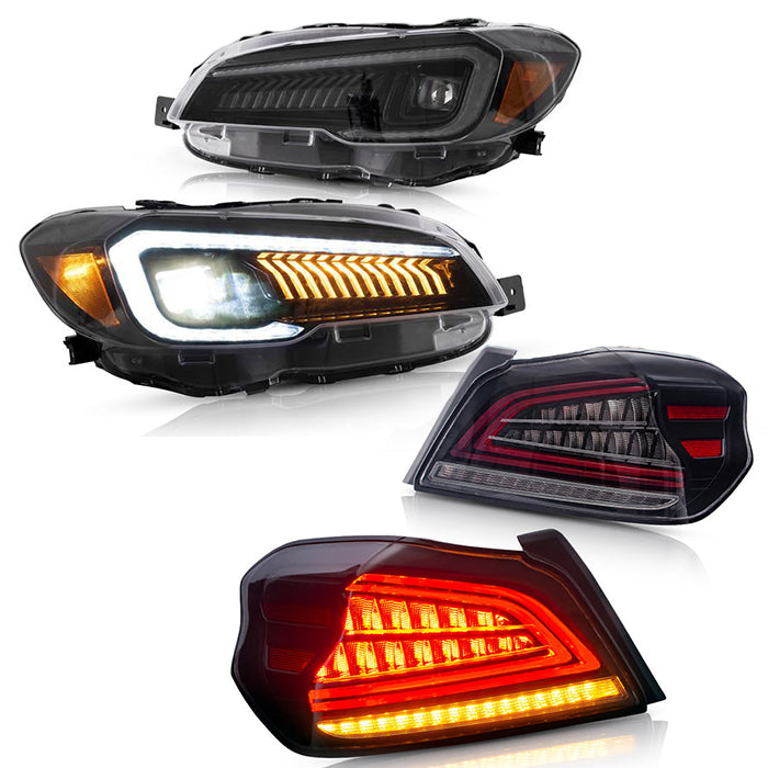 15-21 Subaru WRX | 15-17 WRX STI VLAND LED Projector Headlights & Tail ...