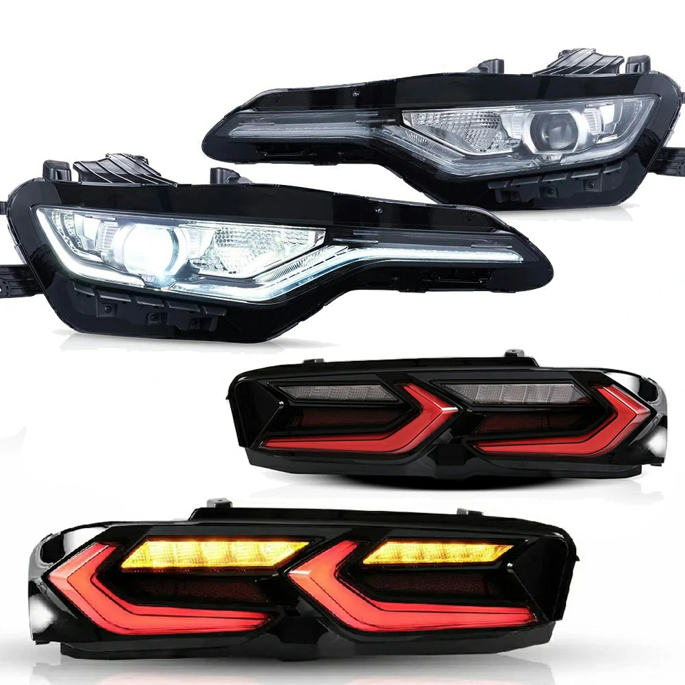 VLAND LED Headlights & Tail Lights For Chevrolet Chevy Camaro SS 1SS 2 ...