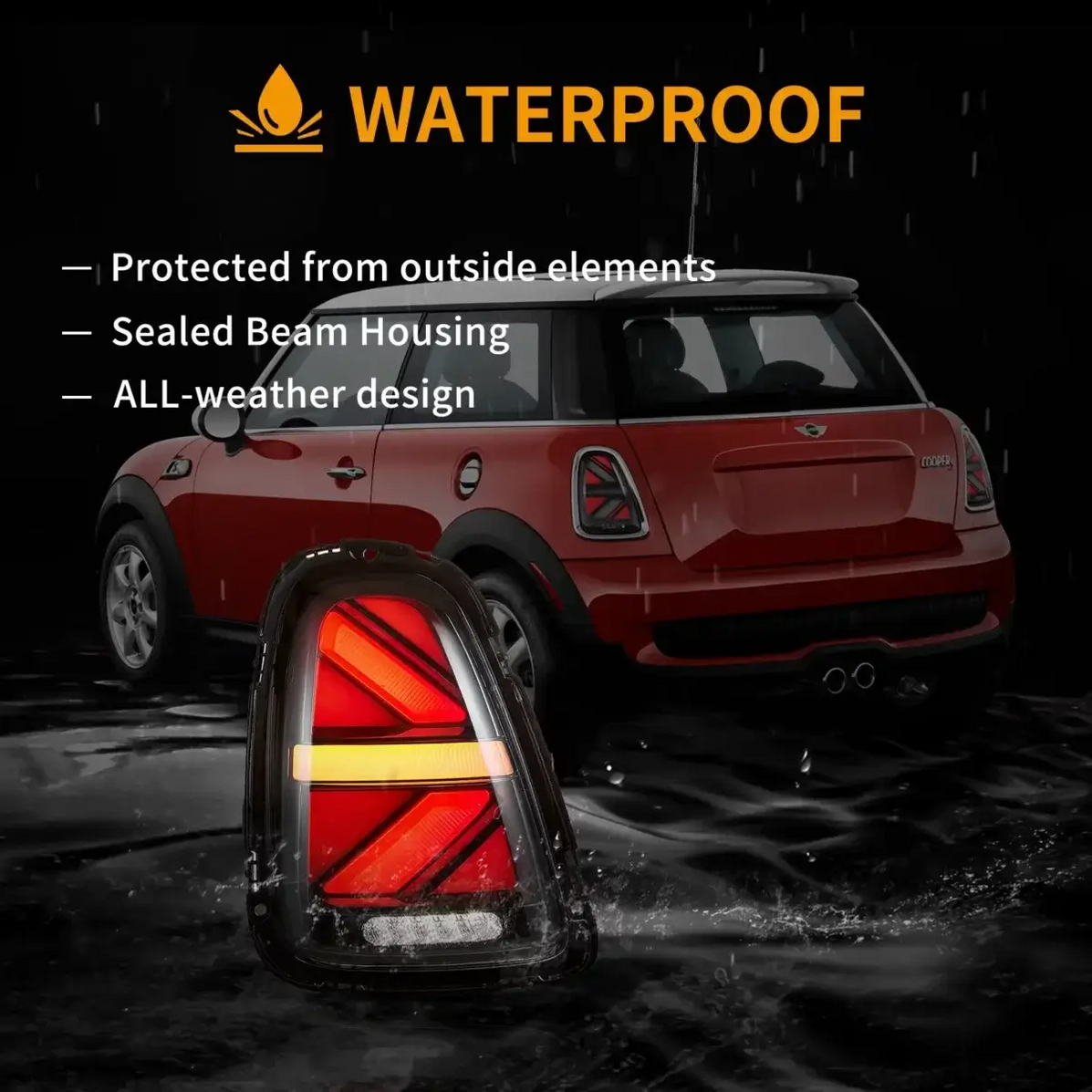 Vland LED Tail Lights For Mini Cooper R-Series 2007-2013 with sequenti ...