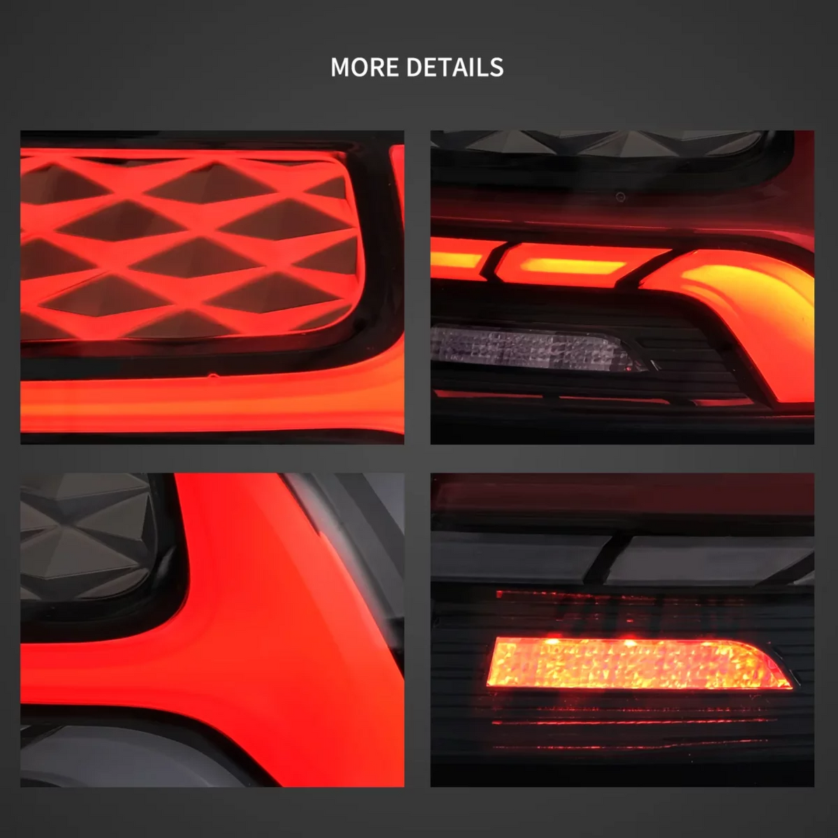 Vland III LED Tail Lights With Dynamic Welcome Lighting For Tesla Mode ...