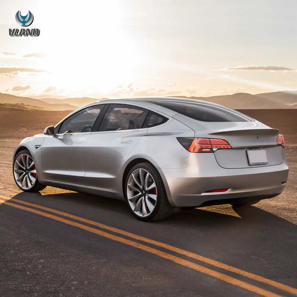 Vland III LED Tail Lights With Dynamic Welcome Lighting For Tesla Mode ...